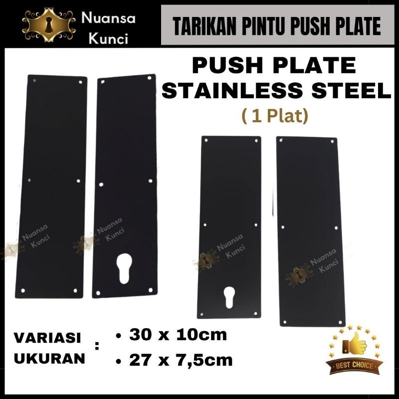 Jual SIGN PLATE PULL PUSH HANDLE PINTU PLATE SILINDER DORONG TARIK ...