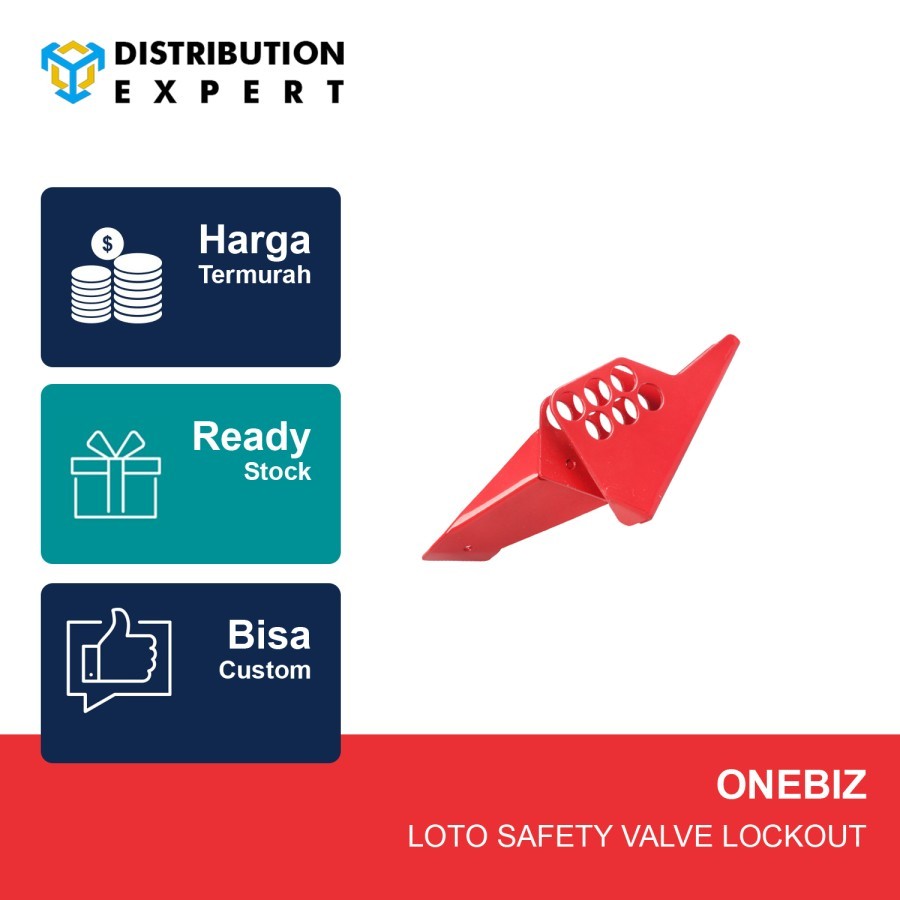 Jual ONEBIZ Standard Ball Valve Lockout OB 14-BDF03 VALVE LOCKOUT ...