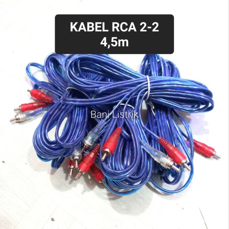 Jual Kabel RCA Jack Audio Speaker 2-2 1,5 Meter dan 4,5 Meter | Shopee ...
