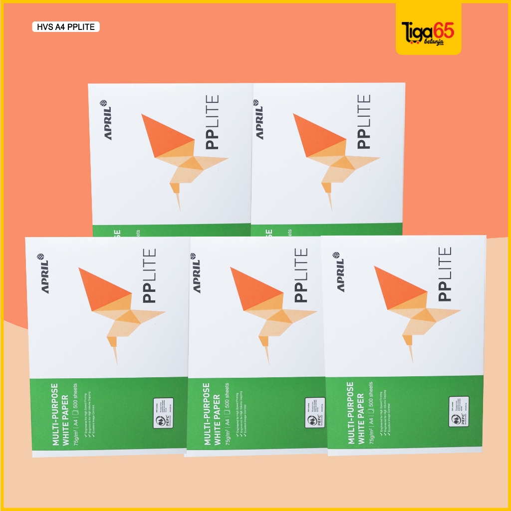 Jual Pp Lite Hvs A4 75Gsm / 1 Dus 5 Rim / Kertas Print Fotocopy ...