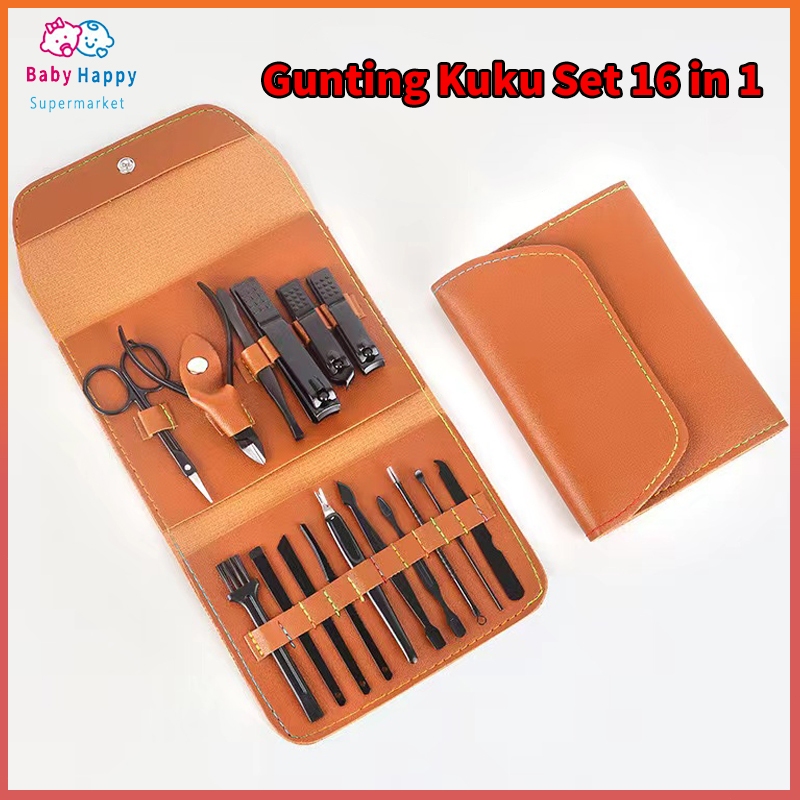 Jual Gunting Kuku Set 16 in 1Manicure Set Perawatan Kuku Pencabut ...