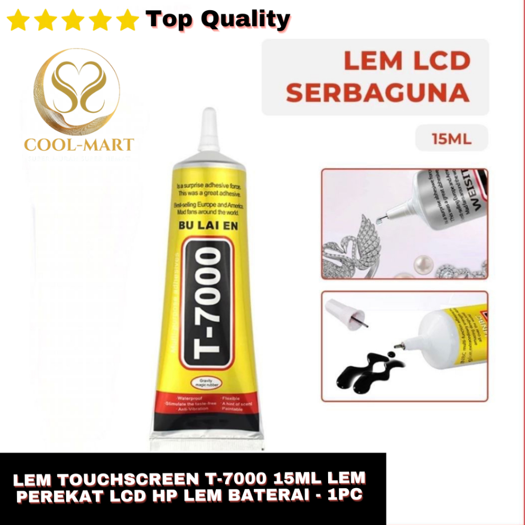 Jual LEM TOUCHSCREEN T-7000 15ML LEM PEREKAT LCD HP LEM BATERAI - 1PC ...