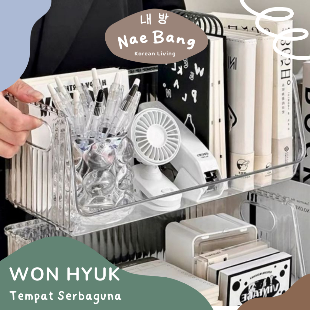 Jual NAE BANG - WON HYUK Storage Skincare Transparan Rak Meja Kosmetik ...