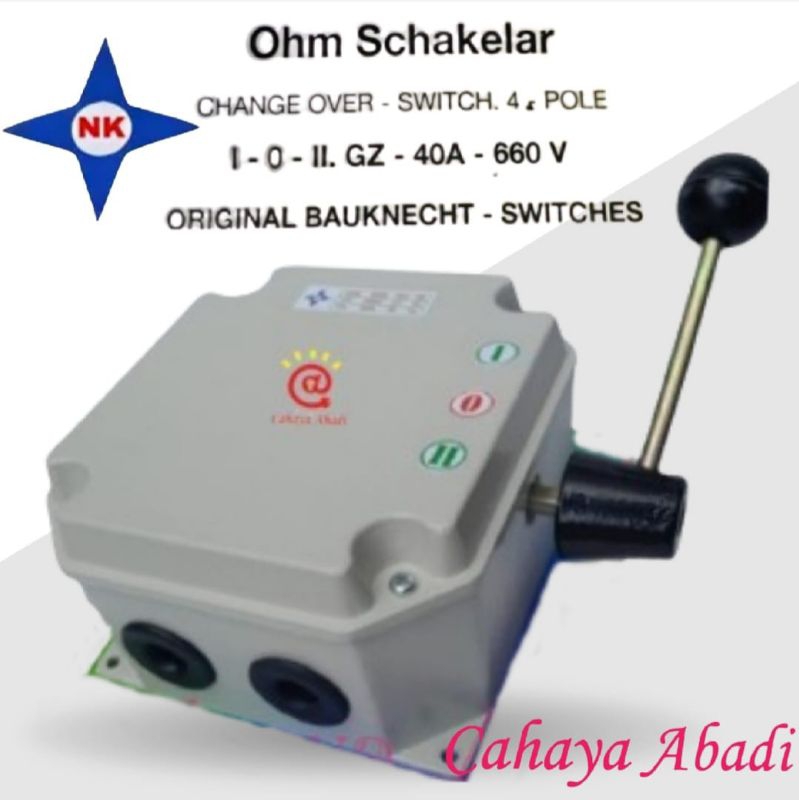 Jual Ohm Saklar GZ 40A 4 Pole NK / Handle Pisau I-0-II 40A / COS 40A ...