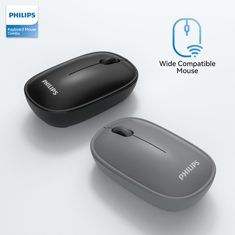 Jual Philips Mouse Wireless SPK7368 Silent Click Optical 1600 DPI ...