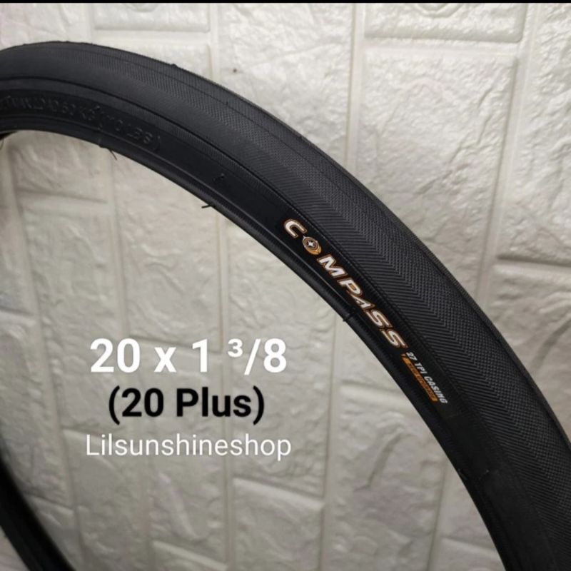 Jual Ban Luar Compass 20 x 1⅜ (37-451) atau 20 PLUS (BUKAN 20 MURNI) Black Batik Halus | Shopee ...