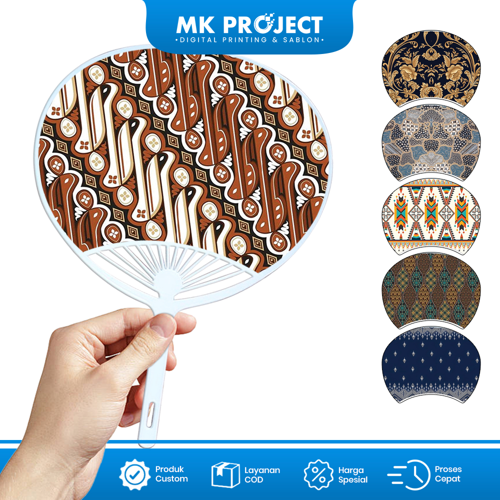 Jual V1 - KIPAS CUSTOM BATIK INDONESIA 2 SISI TANPA MINIMAL ORDE ...