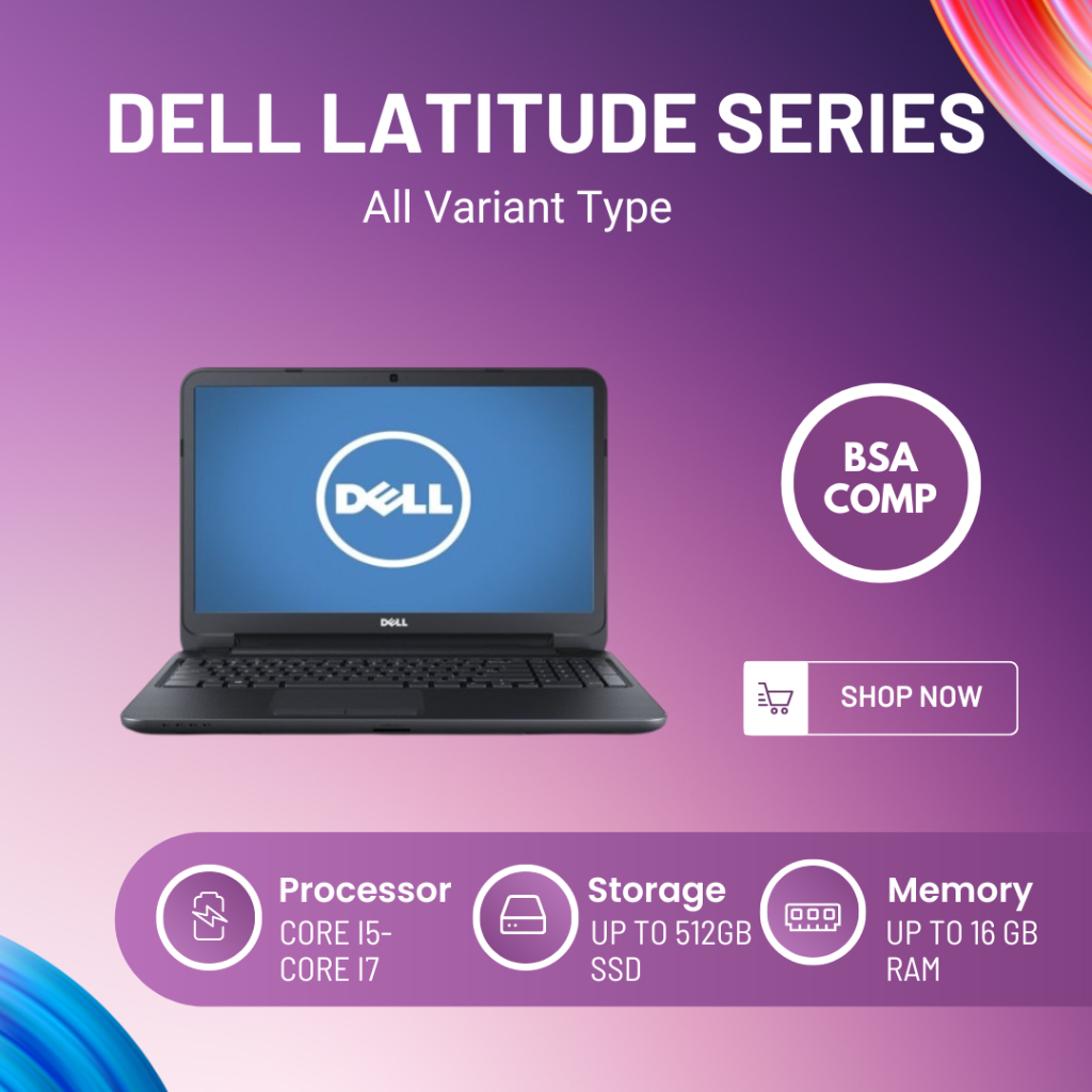 Jual Laptop Dell Core i7 | RAM 8GB - 16GB | SSD 256GB - 512GB | Mulus ...