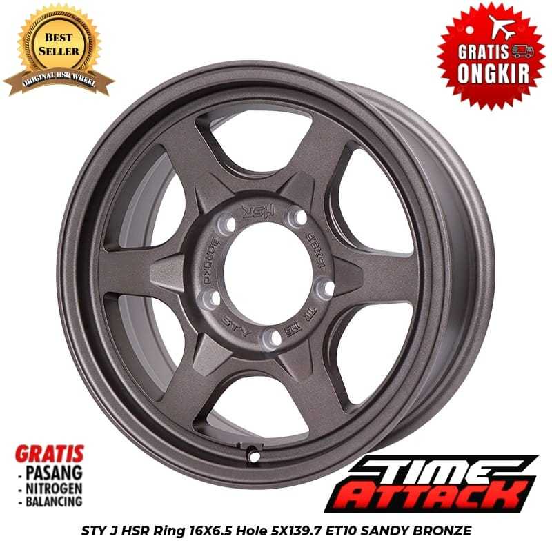 Jual Velg Mobil Hsr R16 Jimny Katana Feroza Escudo HSR WHEEL Tipe STY-J ...