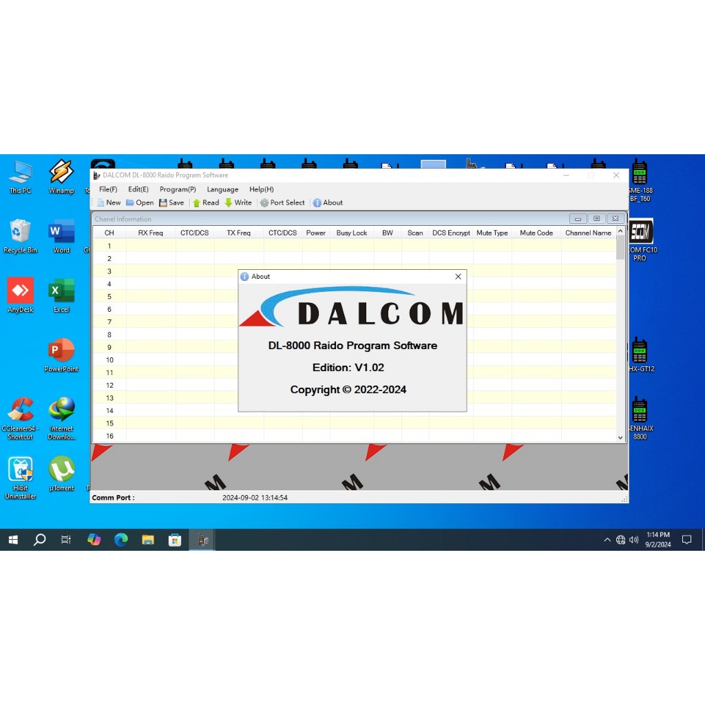 Jual Copy Software Radio HT DALCOM DL5000-DL8000-DL8500-DL9000 Singel Band -DL9000 Dual Band ...