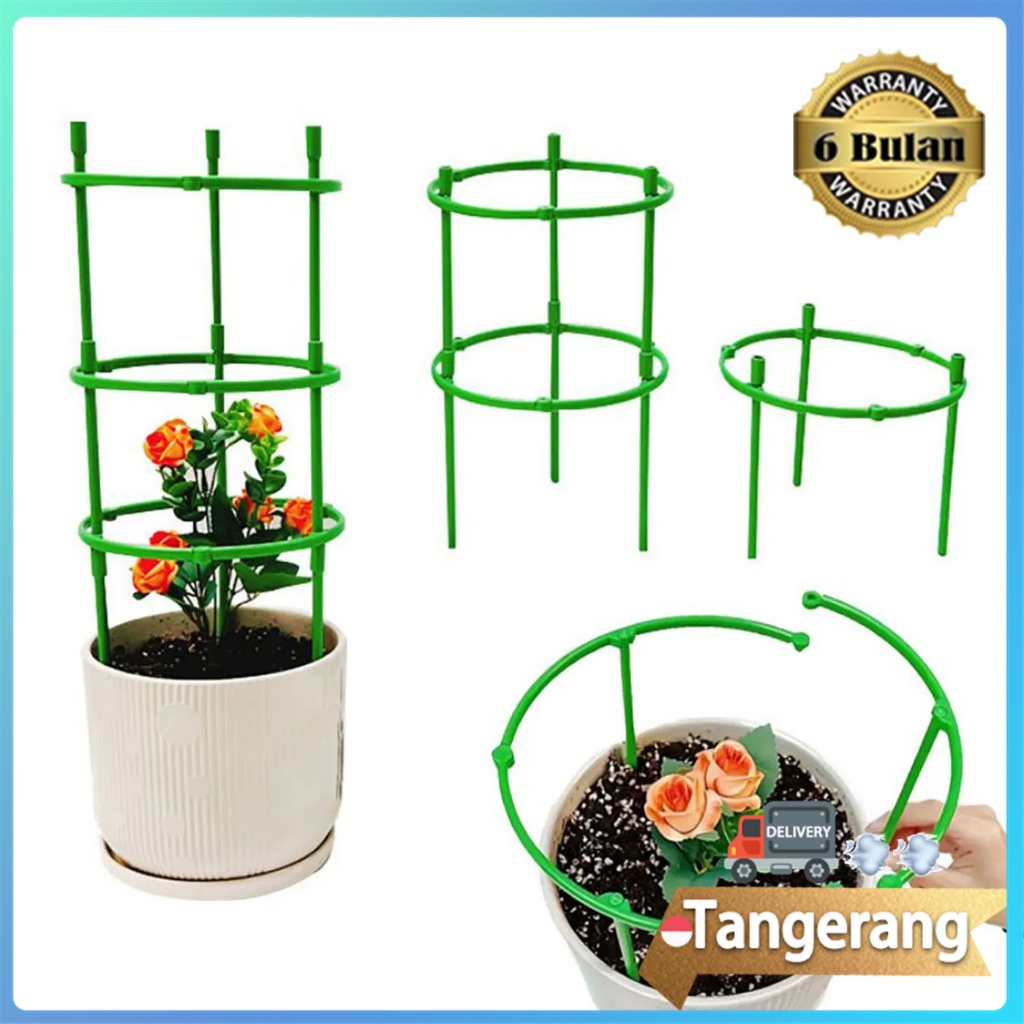 Jual 6pcs/Set Tiang Penyangga Tanaman Pot Hias Plastik Plant Stake Ajir ...