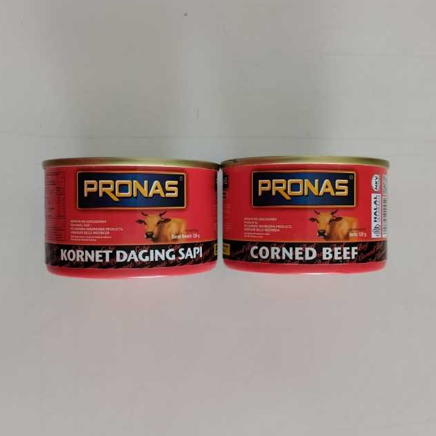 Jual Pronas Kornet Kaleng Daging Sapi 120gram Corned Beef Pronas Halal ...