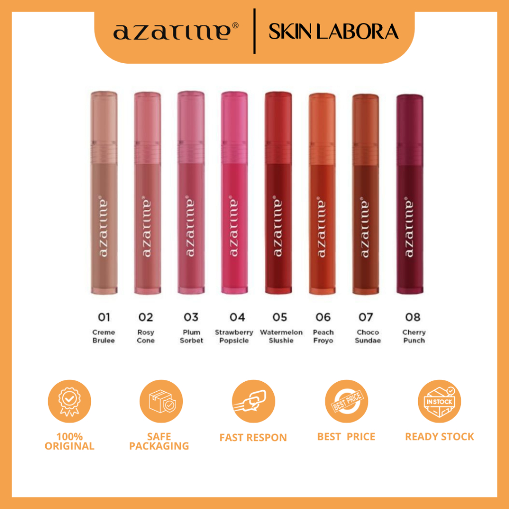 Jual AZARINE - Velvety Lippie Cream Lightweight Lip Velvet Lip Matte ...