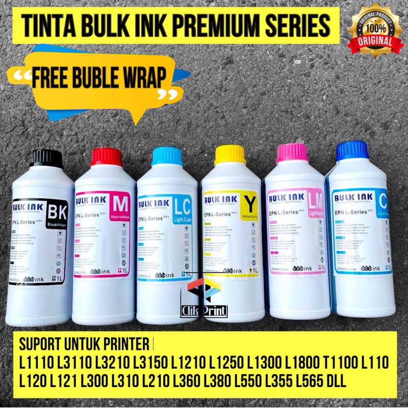 Jual Tinta Bulk Ink Preminum 1 Liter | Shopee Indonesia
