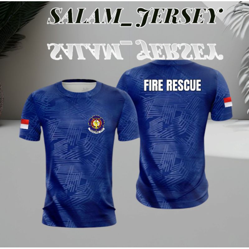 Jual KAOS DAMKAR FIRE RESCUE NEW DRIFIT EMBOSE | Shopee Indonesia