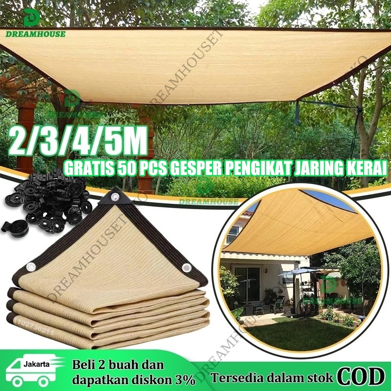 Jual Paranet 90% Anti-UV Sunshade Net Tabir Surya Aluminium Penahan ...
