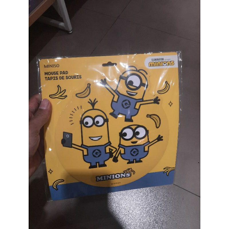 Jual miniso pink minions mouse pad karakter | Shopee Indonesia