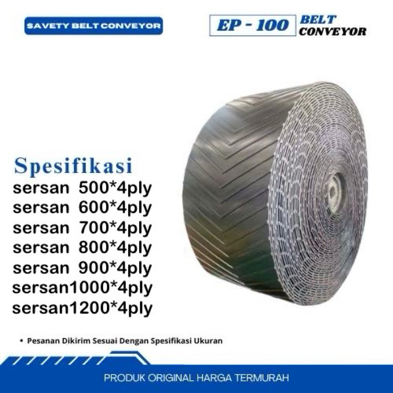 Jual Conveyor Belt Sersan EP100 50CM 60CM 70CM 80CM 90CM 100CM 120CM × ...
