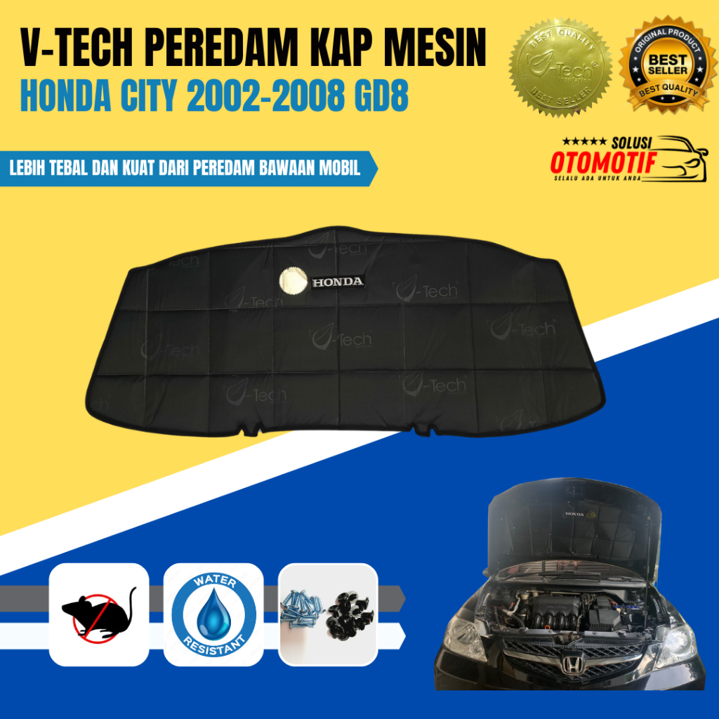 Jual HONDA CITY 2002-2008 GD8 Peredam Panas Kap Mesin Mobil VTECH ...