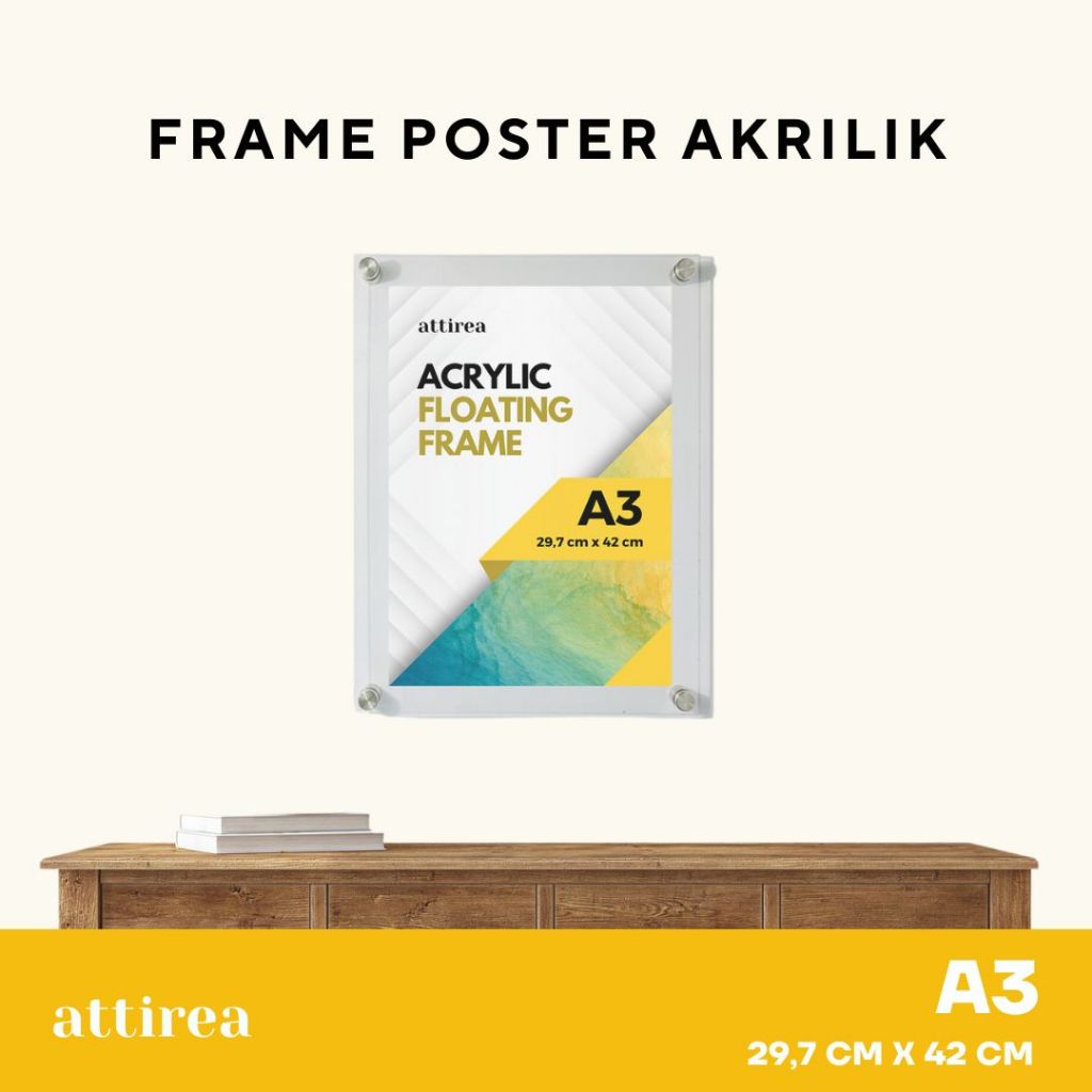 Jual Frame Dinding Akrilik A3 | Bingkai Display Poster Menu | Shopee Indonesia