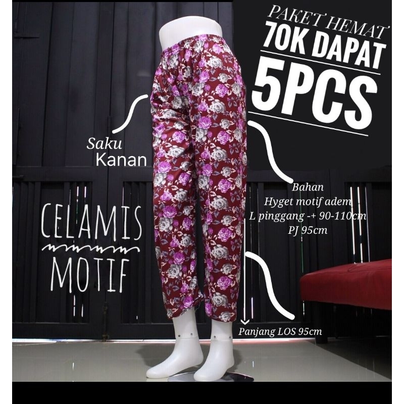 Jual PAKET HEMAT 70ribu DAPAT 5pcs.LEGGING HYGET MOTIF JUMBO PANJANG ...