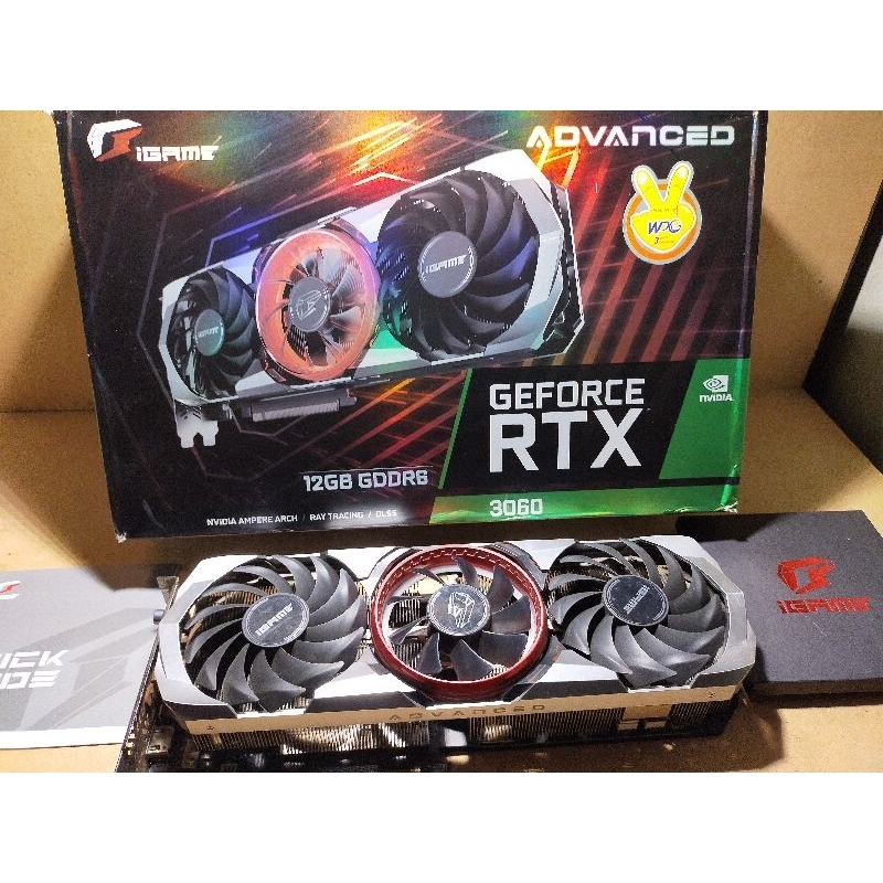 Jual Rtx 3060 12gb ddr6 colorfull Advance Triple fan fullset | Shopee ...