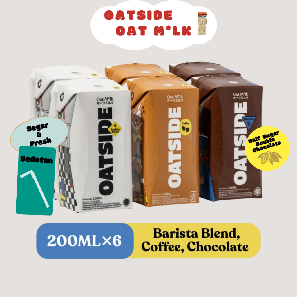 Jual Oatside Oat Milk Barista Blend Chocolate Coffee 200 ml 6 Pcs ...