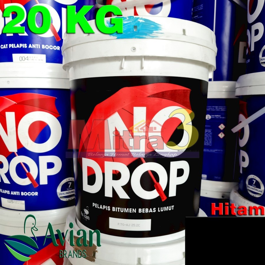 Jual No Drop BITUMEN Black 20 KG Waterproofing Cat Pelapis Anti Bocor 20KG | Shopee Indonesia