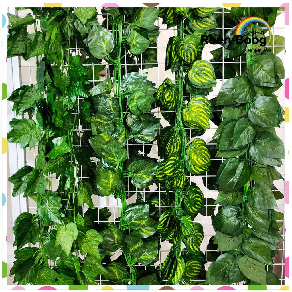 Jual REENBOOG-DAUN RAMBAT GARLAN L & S ARTIFICIAL LEAVES MOTIF ANGGUR ...