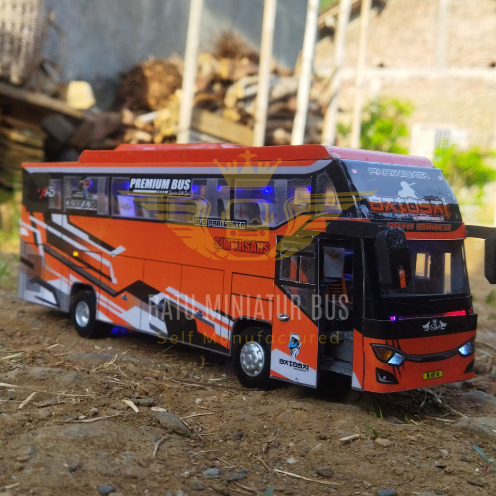 Jual Miniatur Bus SJM TRANS BATOSAI Full Spek Skala 1 : 43 | Shopee ...