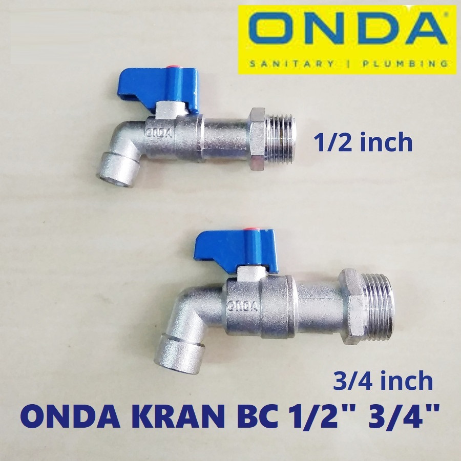 Jual ONDA KRAN BC KERAN AIR TEMBOK TAMAN 1/2 3/4 INCH ORIGINAL ONDA ...