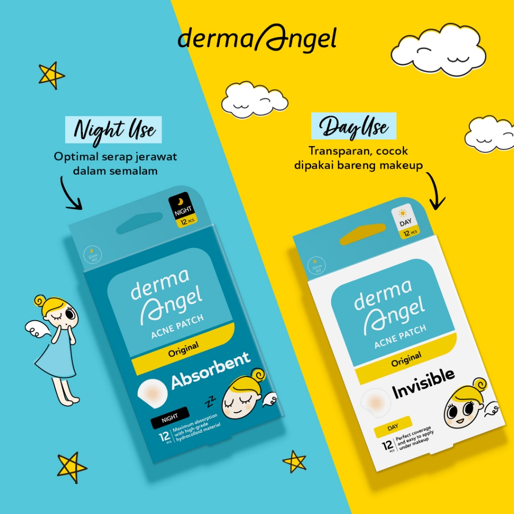 Jual Derma Angel Acne Patch Day ( 12 Patch) | Shopee Indonesia