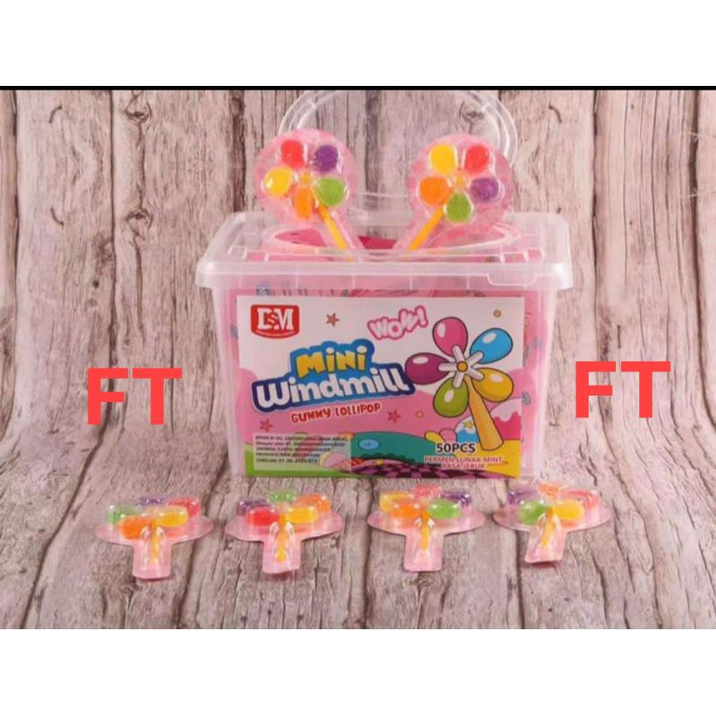 Jual permen mini winddmill toples isi 50 pcs | Shopee Indonesia