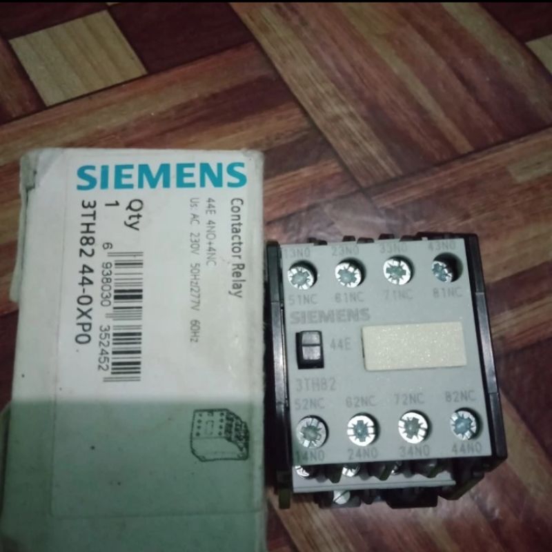 Jual CONTACTOR RELAY SIEMENS 3TH82 440XP0 220V ORIGINAL ASLI | Shopee ...