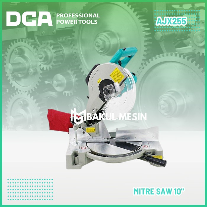 Jual mitre saw 10 inch Mesin Gergaji Potong Aluminium DCA AJX255 | Shopee Indonesia