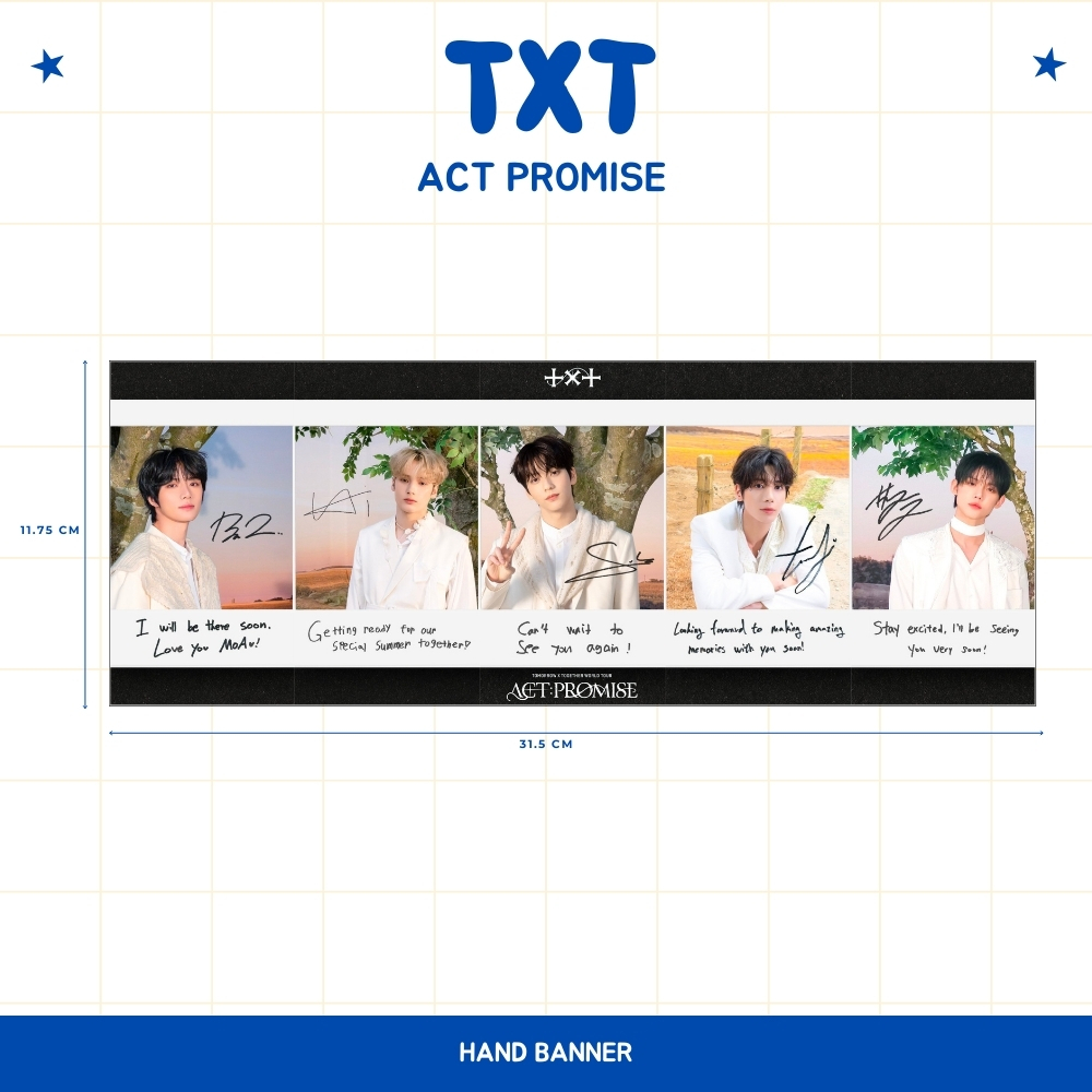 Jual HAND BANNER TXT ACT PROMISE HANDBANNER (HARGA 1 PCS + LAMINASI ...