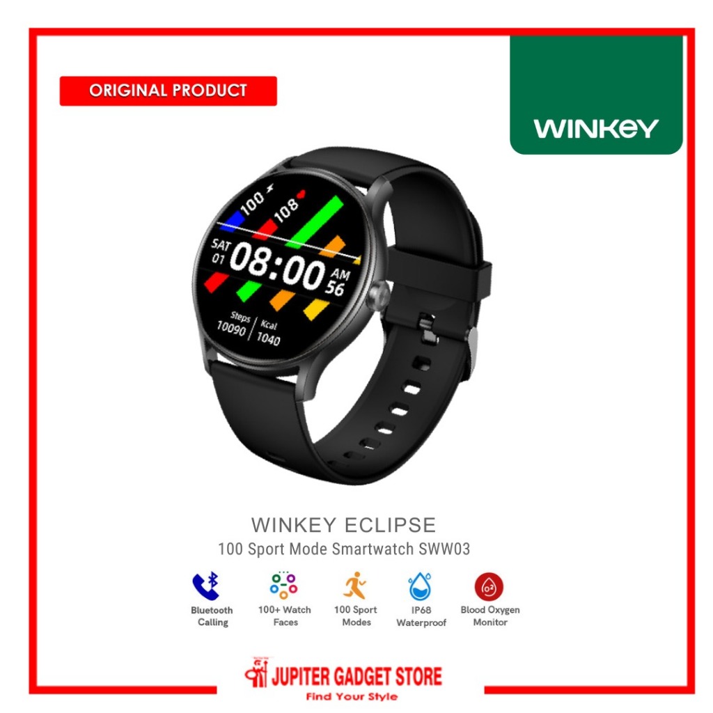 Jual Winkey Smartwatch Eclipse Bluetooth Call Long Battery Life – SWW03 ...