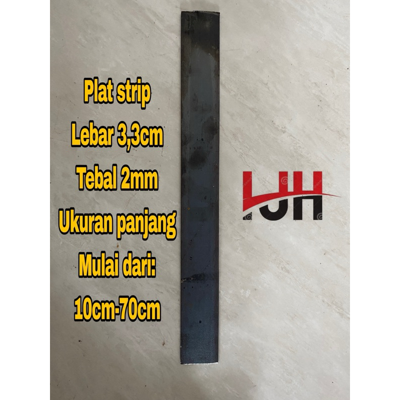 Jual Besi plat strip lebar 3,3cm , tebal 2mm . potongan costum panjang ...