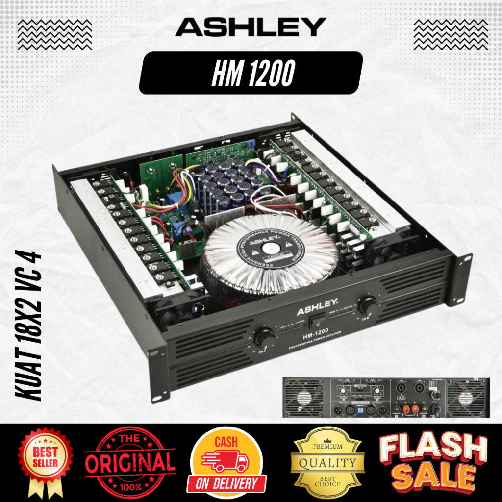 Jual Power Amplifier Ashley HM 1200 | Shopee Indonesia