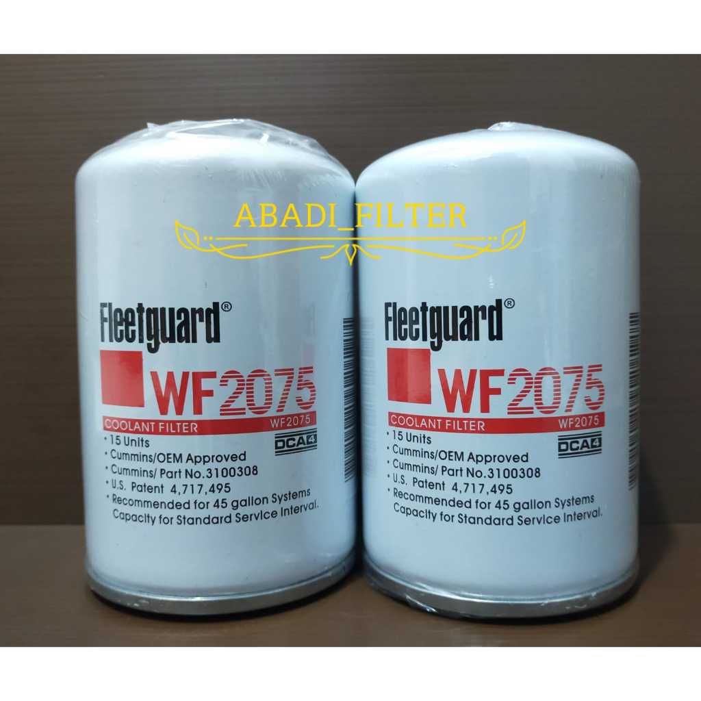 Jual Coolant Filter FLEETGUARD WF2075 / WF 2075 | Shopee Indonesia