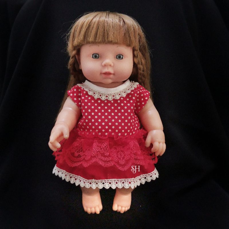 Jual Pakaian boneka 12 inci, dress merah untuk dolls 12 inci (P ...