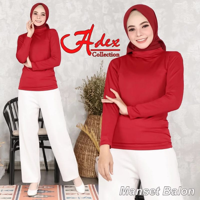 Jual Baju manset wanita lengan panjang/ manset baju muslimah bahan ...