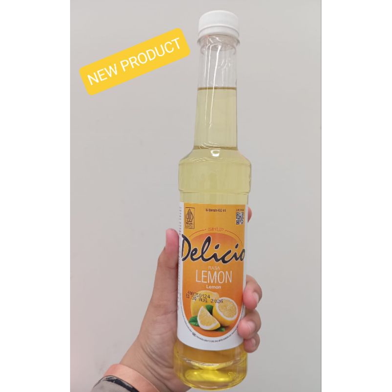 Jual DELICIO Sirup rasa Lemon kemasan pet ( botol plastik ) 450 ml ...