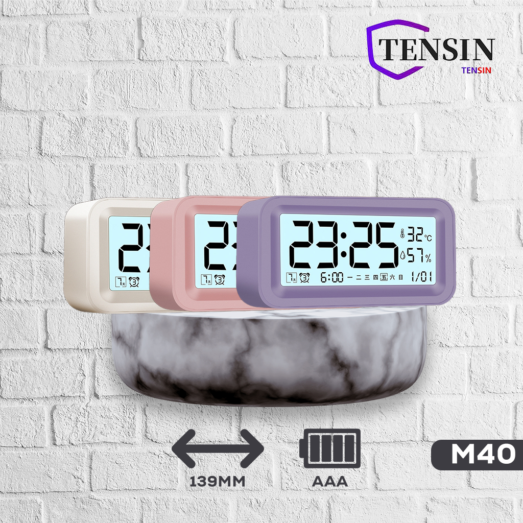 Jual TENSIN Jam alarm dinding M40/ Digital Jam Weker Mini Mode Alarm ...