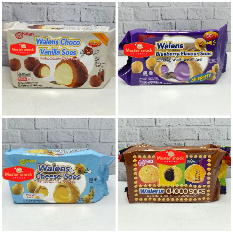 Jual Nissin Walens Soes 100 gram | Sus Cokelat | Sus Keju | Sus ...