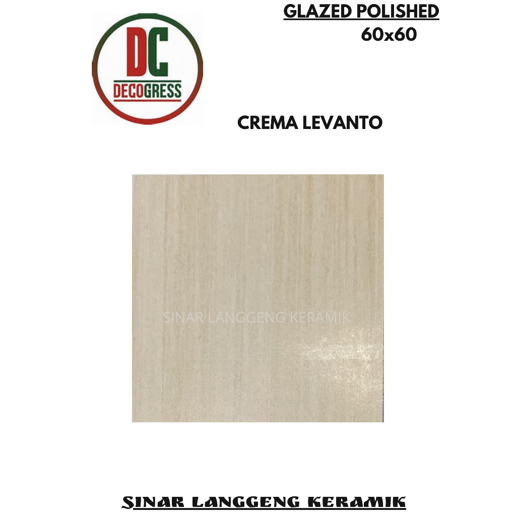 Jual DECOGRESS GRANIT TILE CREMA LEVANTO 60X60 LANTAI | Shopee Indonesia