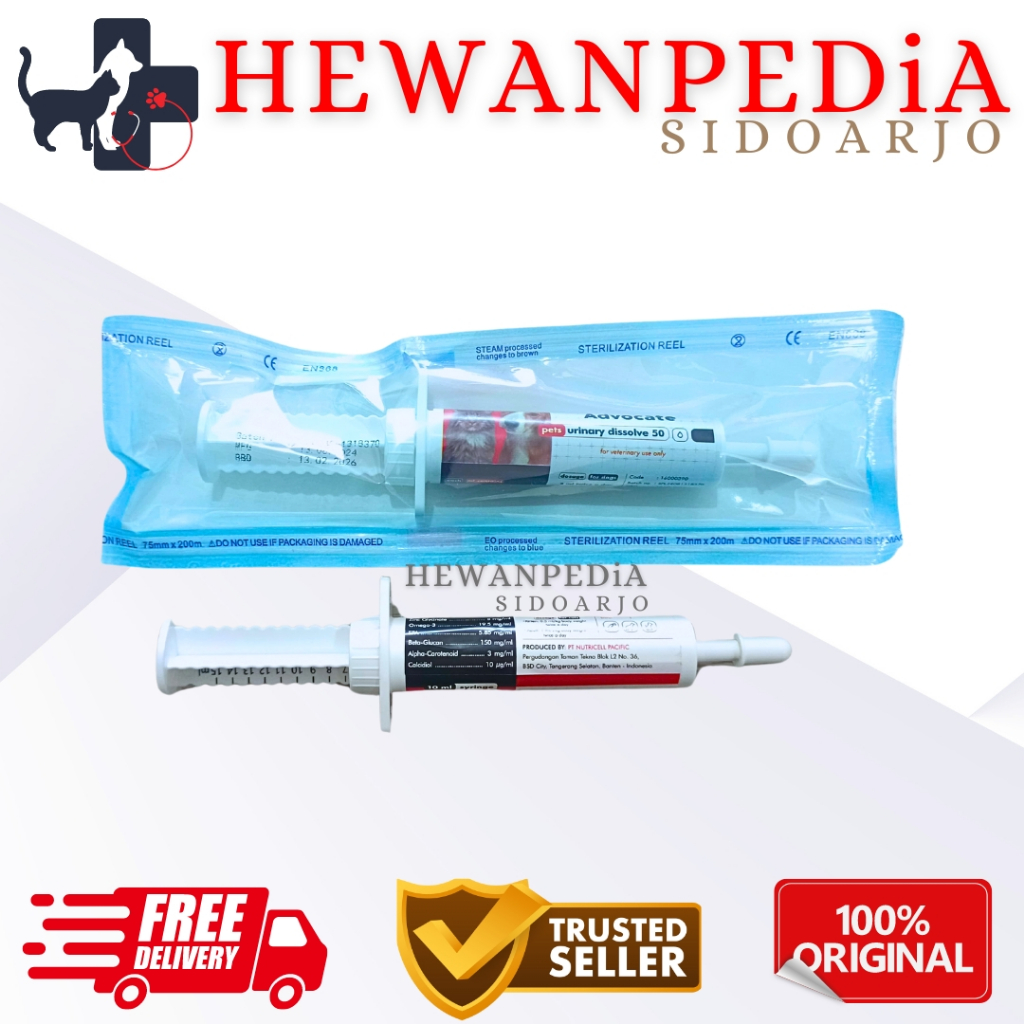 Jual VET ADVOCATE URINARY 10 ml - Obat FUS FLUTD Ginjal Kucing Cystaid ...