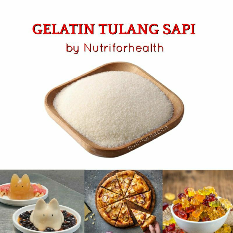 Jual Gelatin Bubuk Tulang Sapi Halal | Shopee Indonesia