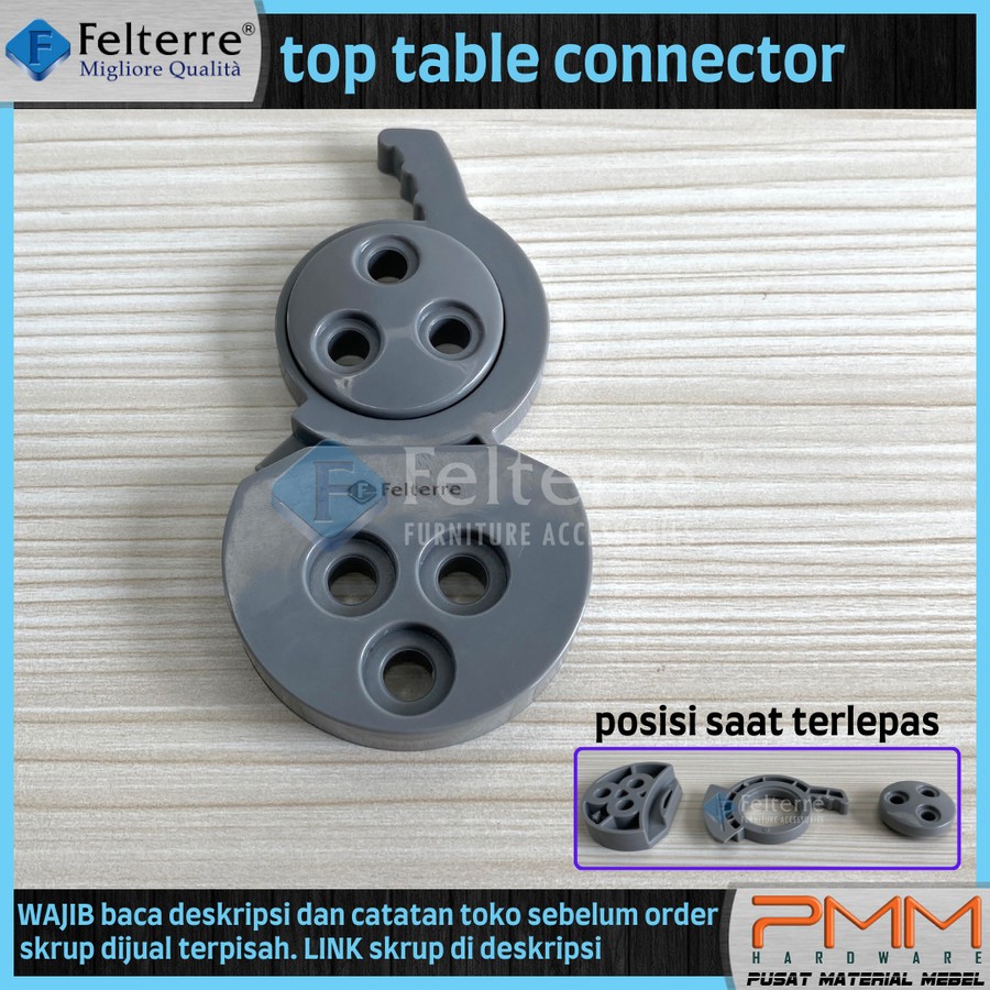 Jual top table connector FELTERRE | penyambung daun meja meeting ...