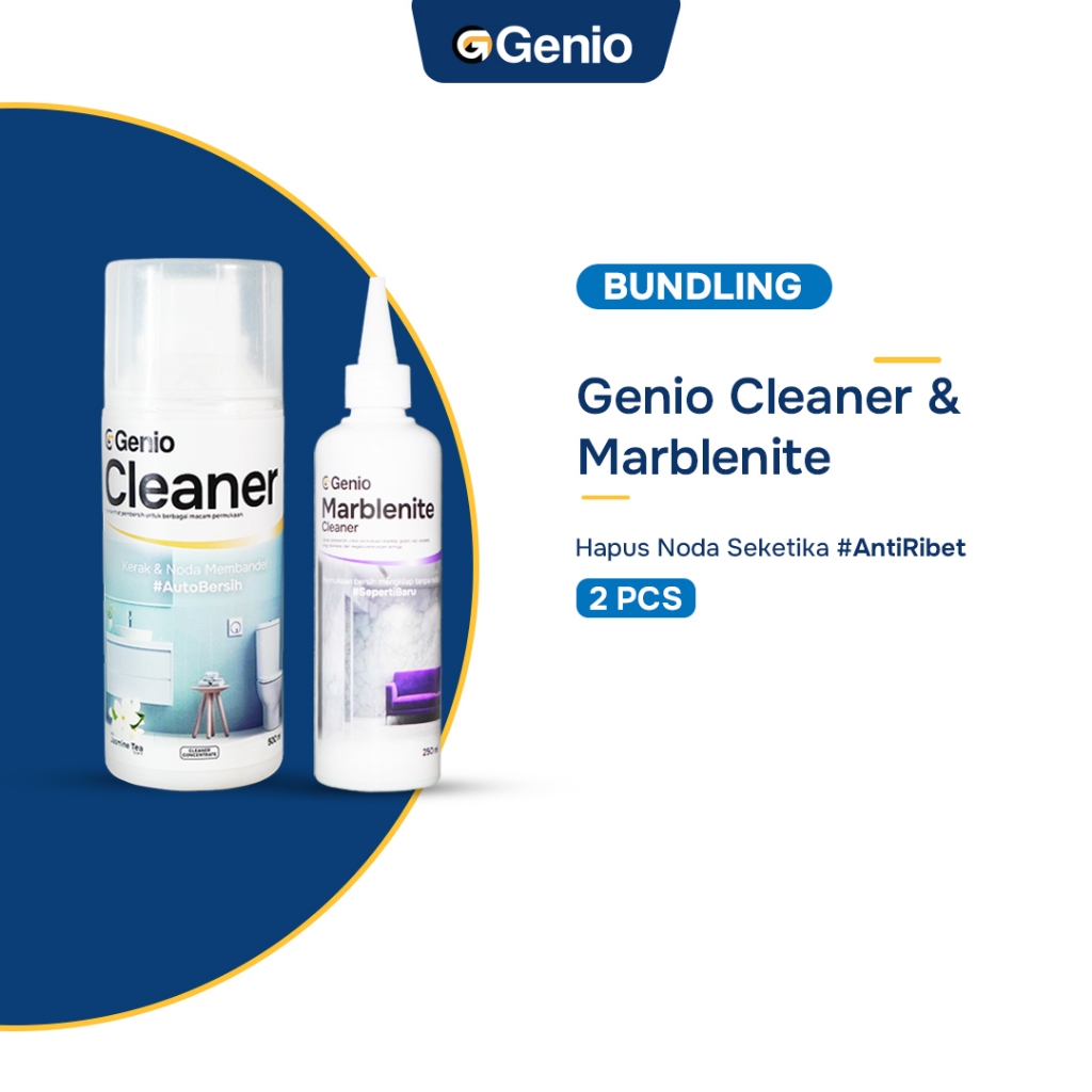 Jual GENIO Paket Bundling - Cleaner & Marblenite | Shopee Indonesia